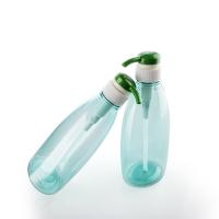 China 550ML 18.3OZ Turquoise Color Transparent Plastic Packaing Empty Bottle For Shampoo for sale