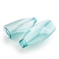 China 550ML 18.3OZ Turquoise Color Transparent Plastic Packaing Empty Bottle For Shampoo for sale