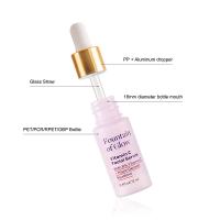 China 15ml PCR PET Cosmetic Bottle with Dropper for Travel Essence Oil Packaging for sale