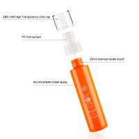 China 100ML Empty Cylinder Cosmetic Spray Bottle Plastic PCR PET R-PET Material for sale