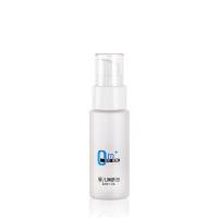 China 50ml PET Lotion Bottle with Pump 24/410 Neck Travel Size Cylindrical Cosmetic Container for sale