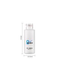 China 50ml PET Lotion Bottle with Pump 24/410 Neck Travel Size Cylindrical Cosmetic Container for sale