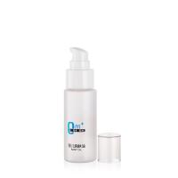 China 50ml PET Lotion Bottle with Pump 24/410 Neck Travel Size Cylindrical Cosmetic Container for sale