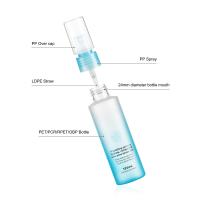 China Portable 120ml Plastic Spray Bottles Matte Finish UV Screen Printing for sale