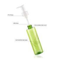 China 150ML Versatile Cylinder PET Plastic Cosmetic Bottles For Essence Oil With Pump for sale