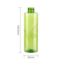 China 150ML Versatile Cylinder PET Plastic Cosmetic Bottles For Essence Oil With Pump for sale