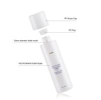 China Custom Color 200ml PET PCR Cylinder Cosmetic Bottle for Emollient Water 24/410 Neck for sale