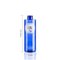 China Round 200ml Recyclable PET Plastic Cosmetic Bottles for Hair Oil Body Oil with Pump for sale