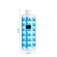 China Shrink Label Decorative Plastic Shampoo Bottles 250ML Long Slim Round Bottle for sale