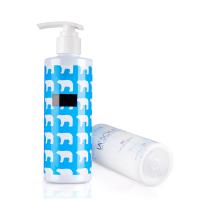 China Shrink Label Decorative Plastic Shampoo Bottles 250ML Long Slim Round Bottle for sale