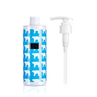 China Shrink Label Decorative Plastic Shampoo Bottles 250ML Long Slim Round Bottle for sale