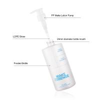 China 400ml Transparent Gray Shampoo Bottle With Electroplated Aluminum Pump for sale
