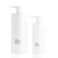 China Frosted Decorative Shampoo And Conditioner Bottles 500ml 1000ml for sale