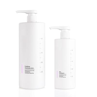 China Frosted Decorative Shampoo And Conditioner Bottles 500ml 1000ml for sale