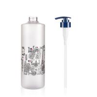 China Custom Logo 500ML 1000ML PET Plastic Shampoo Bottles with Pump 32/410 Neck for sale