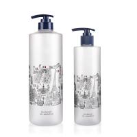 China Custom Logo 500ML 1000ML PET Plastic Shampoo Bottles with Pump 32/410 Neck for sale