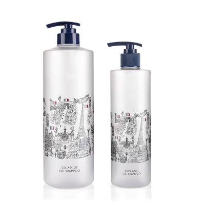 China Custom Logo 500ML 1000ML PET Plastic Shampoo Bottles with Pump 32/410 Neck for sale