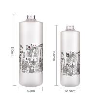China Custom Logo 500ML 1000ML PET Plastic Shampoo Bottles with Pump 32/410 Neck for sale