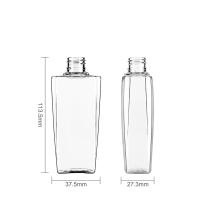China 100ml Clear PET Essential Oil Bottle with Locking Lotion Pump 20/410 for sale