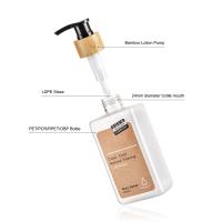 China Square Plastic 200ml Shampoo Bottle Sticker Label With Bamboo Sleeve for sale