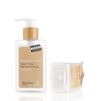 China Square Plastic 200ml Shampoo Bottle Sticker Label With Bamboo Sleeve for sale