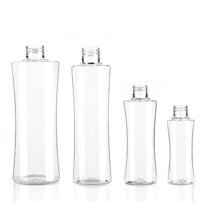 China Recyclable PET Plastic Cosmetic Bottles 60ml 100ml 200ml 300ml Skincare Packaging for sale