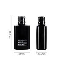 China 20ml PET Square Styling Gel Bottle with Flip Cap Refillable Travel Container for sale