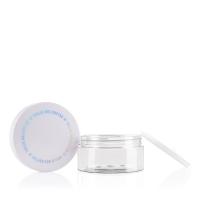 China 200ml Clear PET Plastic Jars 94mm Diameter Wide Mouth Screw Cap Custom Logo for sale