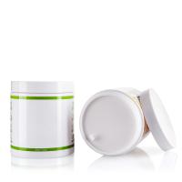 China Recyclable PET PCR 500ml Wide Mouth Plastic Jars for Body Scrub Packaging for sale