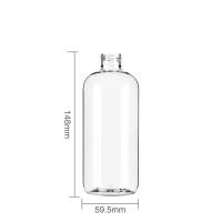 China 300ml Deep Blue Bottles Boston Plastic Bottle With Trigger Spray for home for sale