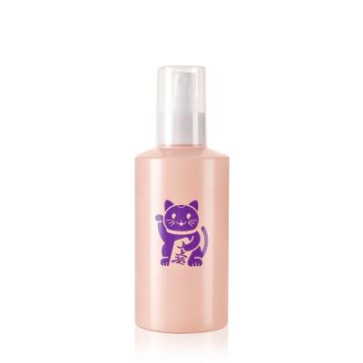 China 200ml Younger Pink Soft Spray Bottle with White PP Cap Lightweight and Convenient for sale
