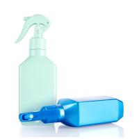 China 300ml Light Blue Plastic Spray Bottles For Room Cleaning Bottle for sale