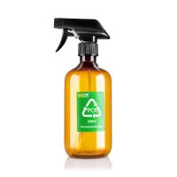 China 520ml Recycled Amber Plastic Spray Bottles Matte Finish Trigger Spray Bottles for sale