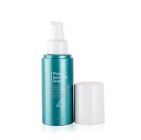 China Plastic PET Cylindrical Lotion Pump Bottle 100ML Eco-Friendly With Over Cap for sale