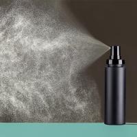 China 60ml Matte Finish Black Plastic Cosmetic Bottle with Makeup Sprayer Set for sale