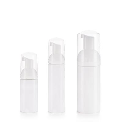 China 50ml 80ml 120ml White Foam Bottles For Face Cleaning With Cap Closure Color White Sealing Method Screw Thread for sale