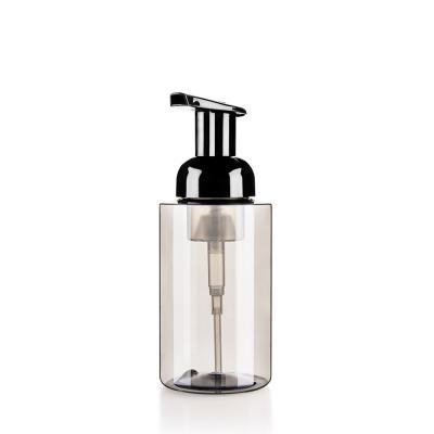China 150ml Transparent Gray Color Plastic Foam Bottles For Hand Soap for sale