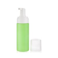 China 150ml Green PET Plastic Foam Bottle with White Foam Pump Custom Logo for sale