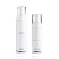 China OEM Cosmetic Foam Pump Bottle Matte Finish 180ML 230ML Empty Cylinder for sale