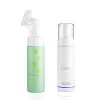 China 180ml PET Plastic Foam Pump Bottle with Cleaning Brush 6oz Customizable Matte Finish for sale