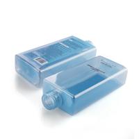 China 180ML Shiny PET Plastic Rectangle Bottles With MONO Pump For Antioxidant Cleanser for sale