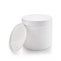China Recycled PET 400ml Custom Design Wide Mouth Plastic Jars for Cosmetics Skincare for sale
