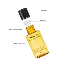 China 30ml Transparent Color Pet Bottles Includes Lid And Inner Stopper for sale