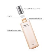 China 230ML OEM ODM Custom Plastic Bottles With Electroplated Lid For Toner for sale