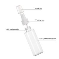 China 100ml OEM ODM Clear Plastic Spray Bottles With Over Cap For Travel for sale