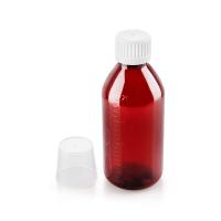 China 200ml Liquid Medicine Plastic Bottles With Screw Cap For Cough Syrup for sale