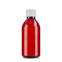 China 200ml Liquid Medicine Plastic Bottles With Screw Cap For Cough Syrup for sale