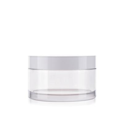 China 120ml PET Thick Wall Cosmetic Jar with PP Cap for Creams 4oz Crystal Clear for sale