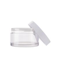 China 120ml PET Thick Wall Cosmetic Jar with PP Cap for Creams 4oz Crystal Clear for sale
