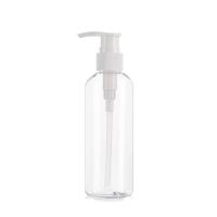 China 200ml Clear PET Shampoo Bottle with 24/410 White Press Pump for Hair Care for sale